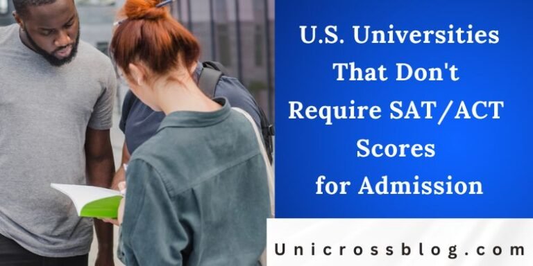 U.S. Universities That Don't Require SAT/ACT Scores for Admission ...