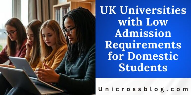 UK Universities with Low Admission Requirements for Domestic Students ...