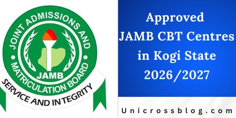 Approved JAMB CBT Centres in Kogi State 2026/2027 | UnicrossBlog