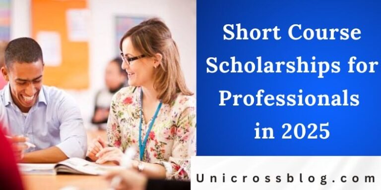 Short Course Scholarships for Professionals in 2025 | UnicrossBlog